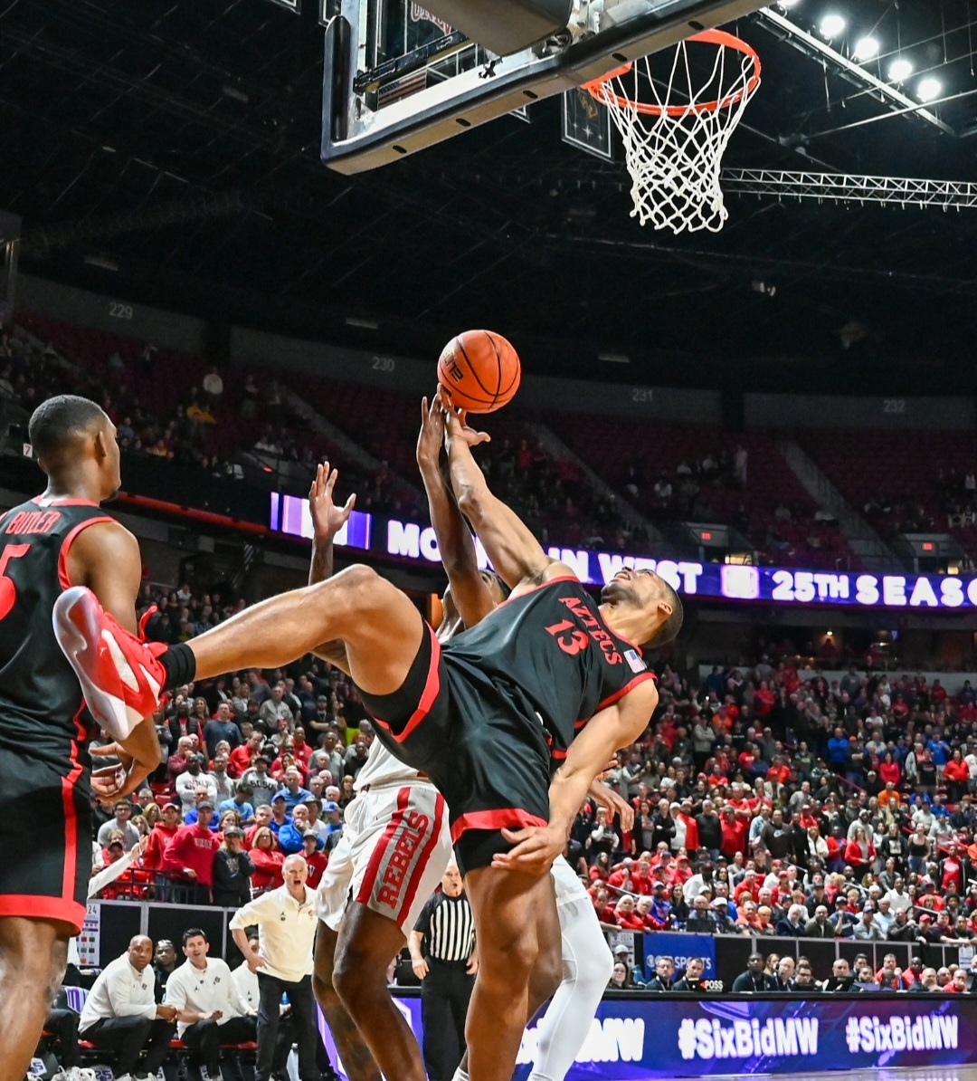 Jaedon LeDee made his case for MWC PoY on the court Thursday afternoon ...