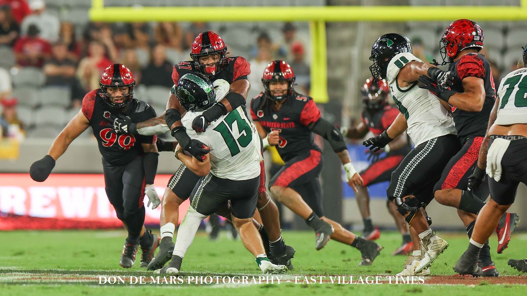 SDSU's Trey White gave a powerful recruiting pitch to local recruits